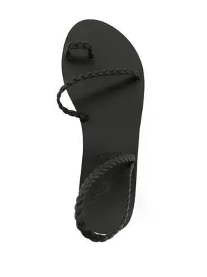 ANCIENT GREEK SANDALS Eleftheria Open-toe Sandals - Black