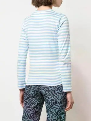 Play Comme Des Garcon Striped Long Sleeve Top