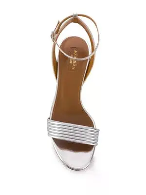 AQUAZZURA Sundance 50mm Metallic Sandals - Silver