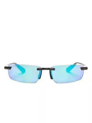 Maui Jim Polarized Rectangle-frame Sunglasses - Black