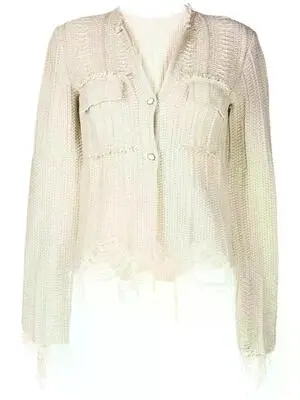 JNBY Cropped Button-up Cardigan - Neutrals