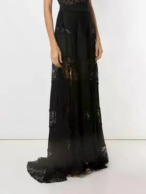 AMIR SLAMA Lace Panels Maxi Skirt