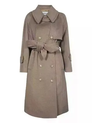 DONDUP Double-breasted Coat With Belt