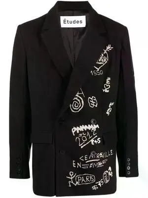 Études Studio Verneuil Embroidered-motif Blazer