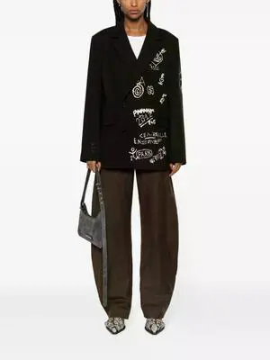 Études Studio Verneuil Embroidered-motif Blazer