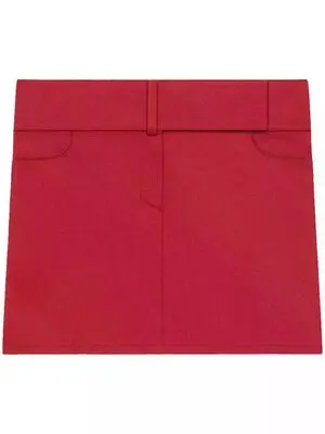 COURREGES Belted Mini Skirt - Red