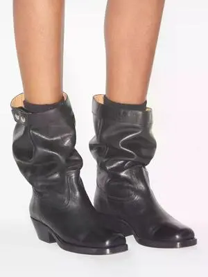 Isabel Marant Étoile Ademe Leather Boots - Black