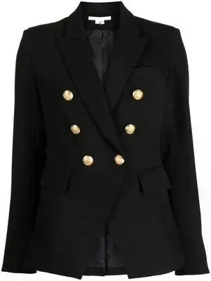 Veronica Beard Double-breasted Blazer With Golden Buttons