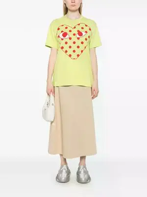 Play Comme Des Garcon Logo-print T-shirt - Green