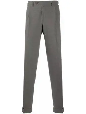 Canali Straight-fit Tailored Trousers - Grey
