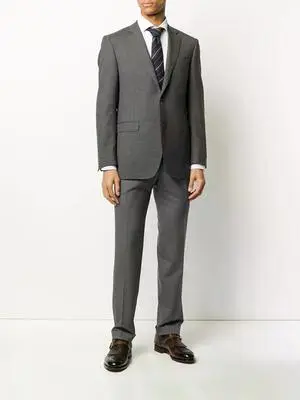 Canali Straight-fit Tailored Trousers - Grey