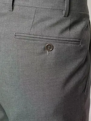 Canali Straight-fit Tailored Trousers - Grey