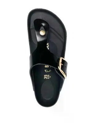 BIRKENSTOCK Gizeh Big Buckle 35mm Slides - Black