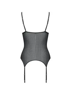 MAISON CLOSE Cupless Striped Corset