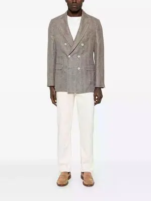 Brunello Cucinelli Double-breasted Blazer - Brown