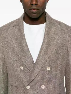 Brunello Cucinelli Double-breasted Blazer - Brown