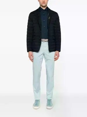 BARBA NAPOLI Spread-collar Shirt - Blue