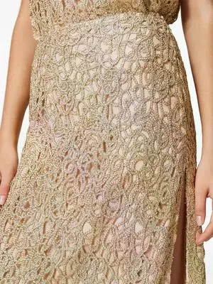 TWINSET Woven Midi Skirt