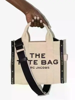 Marc Jacobs The Jacquard Small Tote Bag - Neutrals