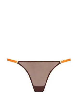 MAISON CLOSE Corps À Corps Thong - Brown