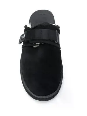 Suicoke Touch Strap Slippers - Black
