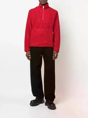 1017 Alyx 9sm Bouclé Half-zip Sweatshirt - Red