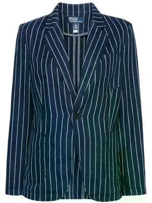 Polo Ralph Lauren Striped Linen-cotton Blend Blazer