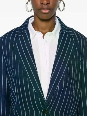 Polo Ralph Lauren Striped Linen-cotton Blend Blazer