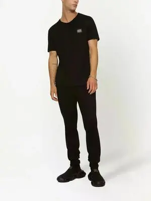 Dolce & Gabbana Logo Patch Track Pants - Black