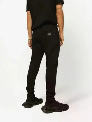 Dolce & Gabbana Logo Patch Track Pants - Black