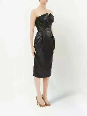 MAISON MARGIELA Cintzed Satin Midi Dress