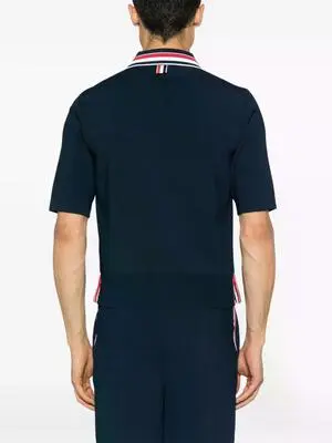 Thom Browne Rwb-stripe Polo Shirt
