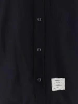 Thom Browne Flannel Tonal 4-bar Shirt Jacket