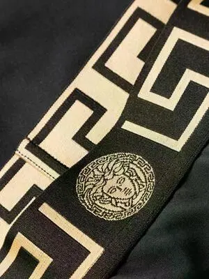 Versace Nylon-blend Swim Briefs With Medusa Motif - Black