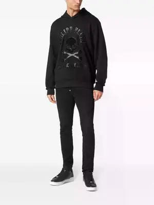 Philipp Plein Skull-print Cotton Hoodie