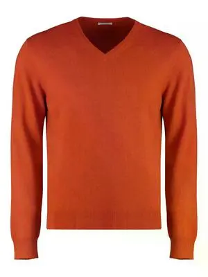 Malo Ribbed V-neck Sweater