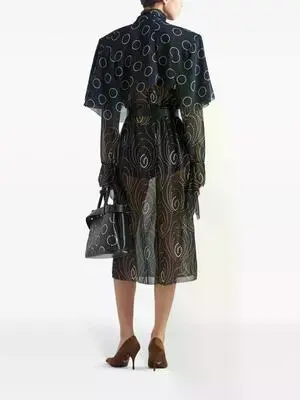 Prada Printed Georgette Dress