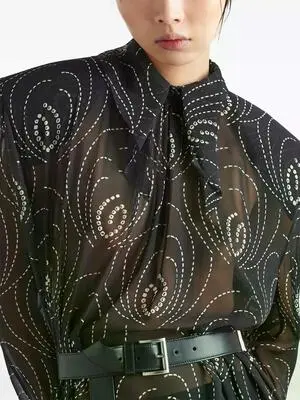Prada Printed Georgette Dress
