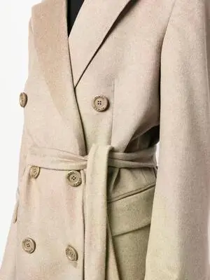 ALMAZ Double-breasted Belted Coat