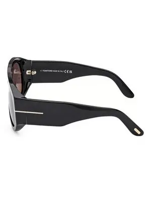 TOM FORD Pilot-frame Sunglasses - Black