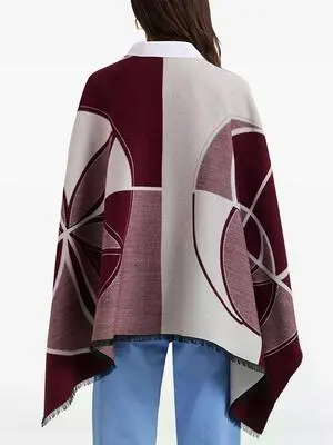 La DoubleJ Logo-print Cape