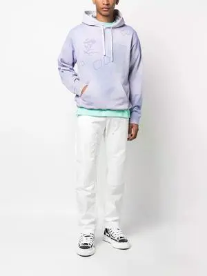OBJECTS IV LIFE Graphic-print Faded Hoodie