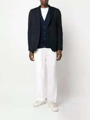 Colombo Button-down Knit Cardigan - Blue