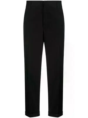 GOLDEN GOOSE Logo-patch Straight-leg Trousers