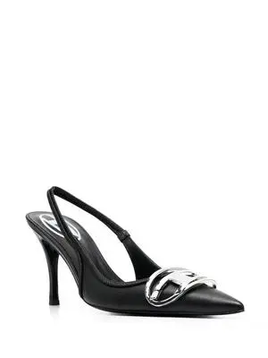 DIESEL® D-venus 80mm Leather Slingback Pumps