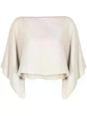 Voz Cape-style Knit Jumper - Neutrals