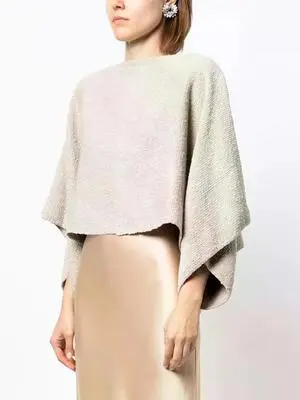 Voz Cape-style Knit Jumper - Neutrals