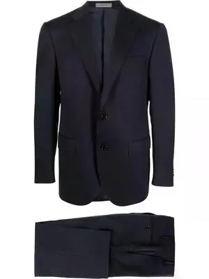Corneliani Single-breasted Virgin-wool Suit - Blue