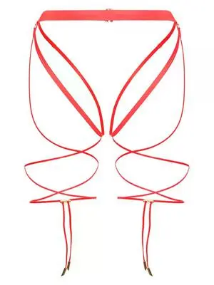 MAISON CLOSE French Kiss Open Panties - Red