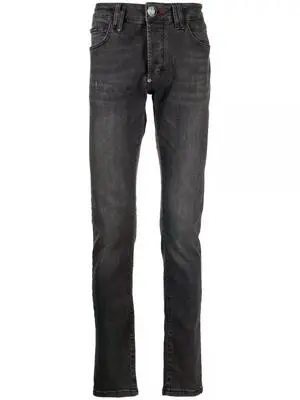 Philipp Plein Dark Wash Jeans For Men